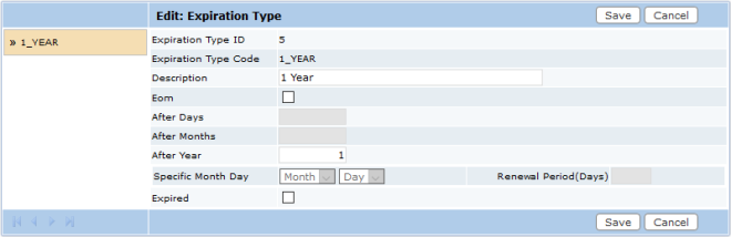 Remove an Expiration Type