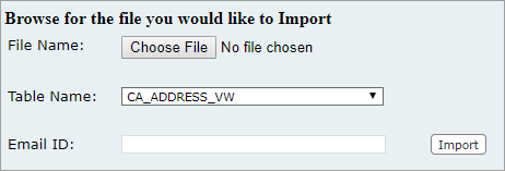 Import a CSV File