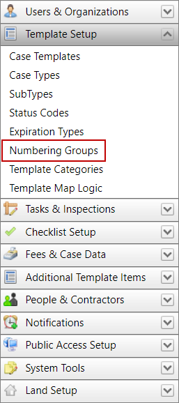 View Numbering Groups