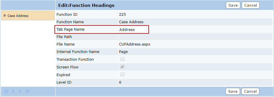Customize Panel Headings for Case Templates