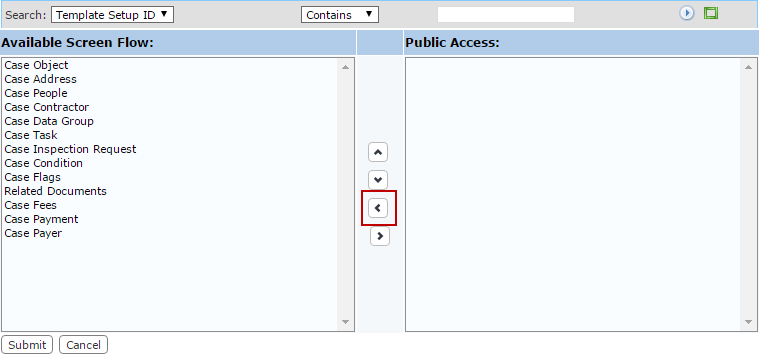Configure Public Site Options on a Case Template