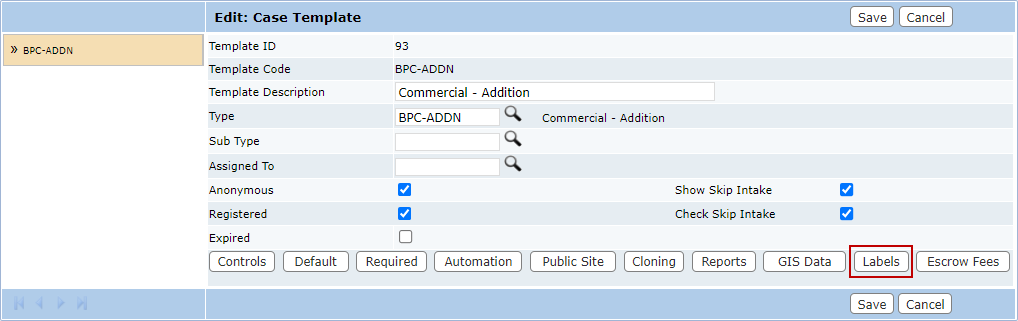 Configure Attachment Labels