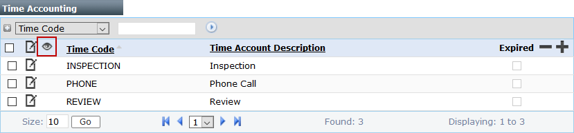 View a Time Accounting Code