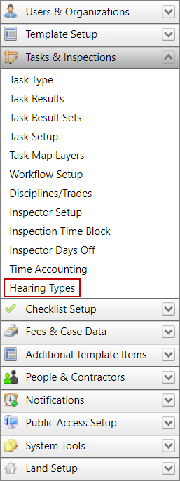 View a Hearing Type