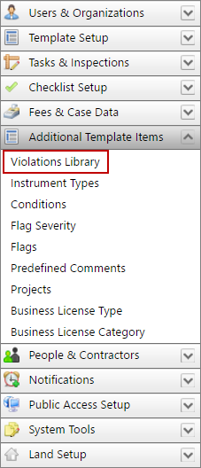 Add a Violation Code