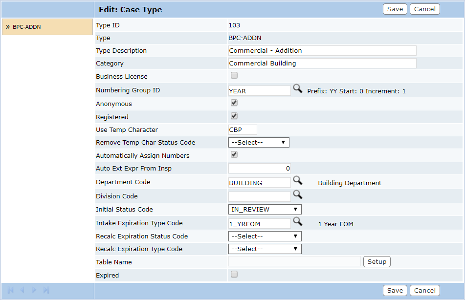 Edit a Case Type