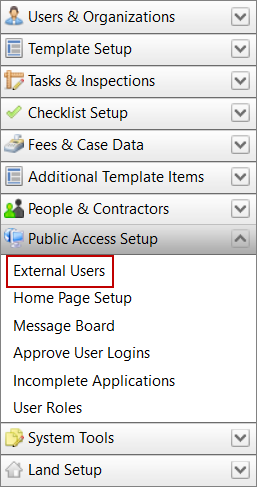 View an External User's Information