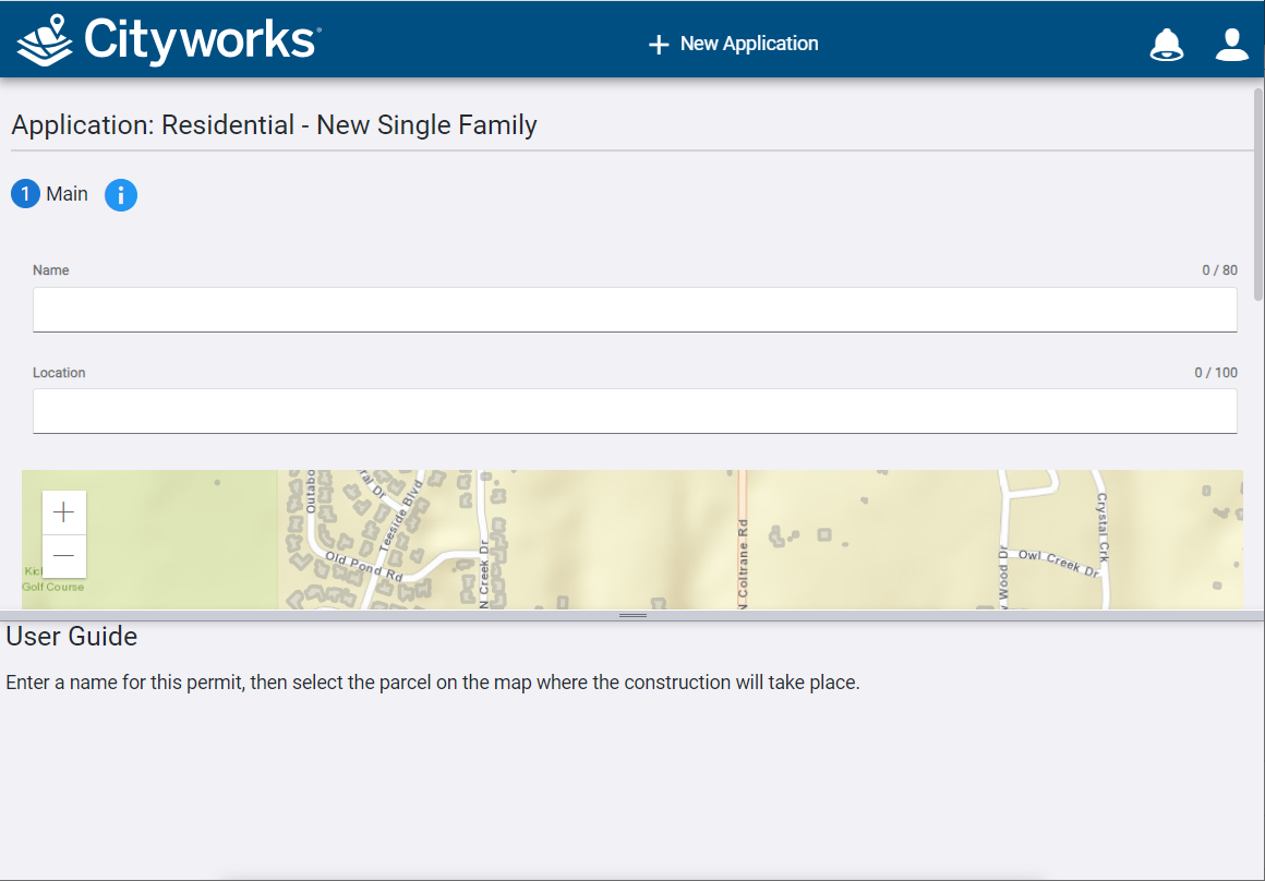 Begin a New Application