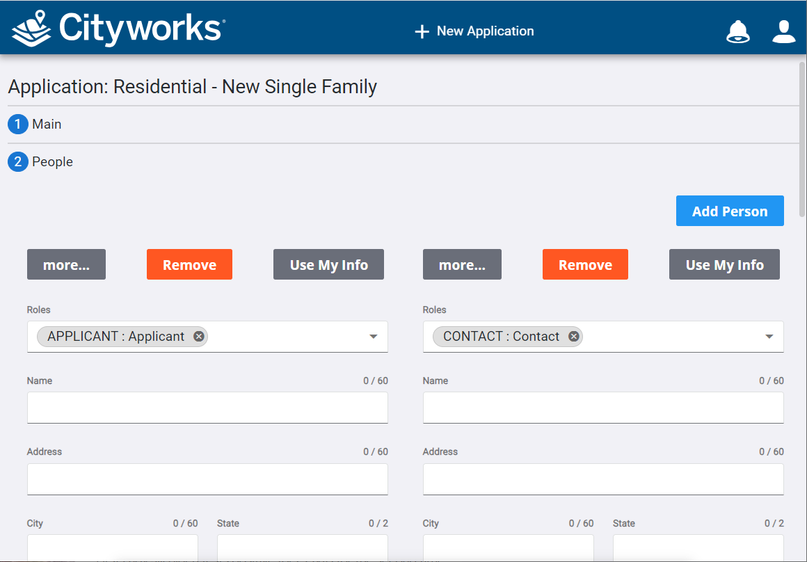 Begin a New Application