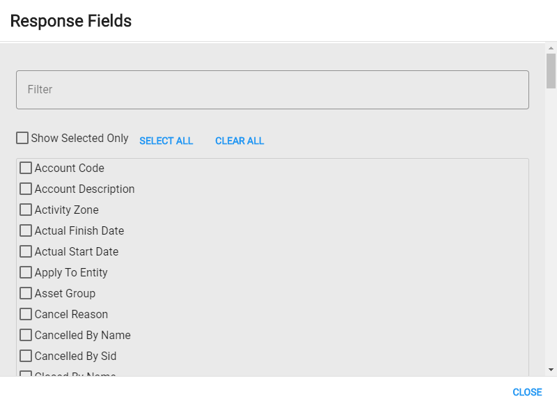 Use the Query Response Fields