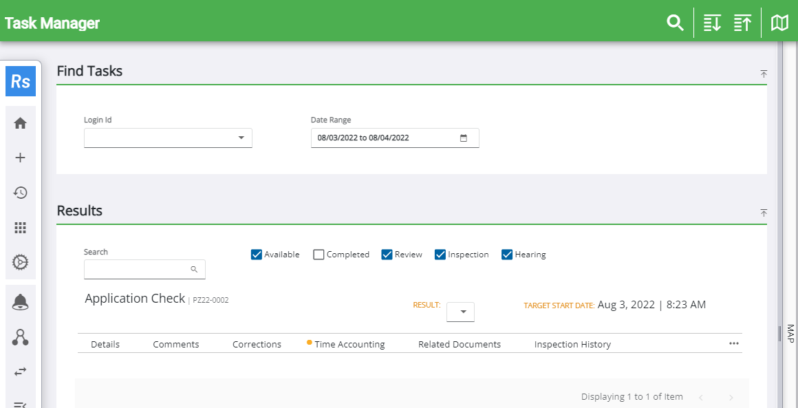 Task Manager Fields