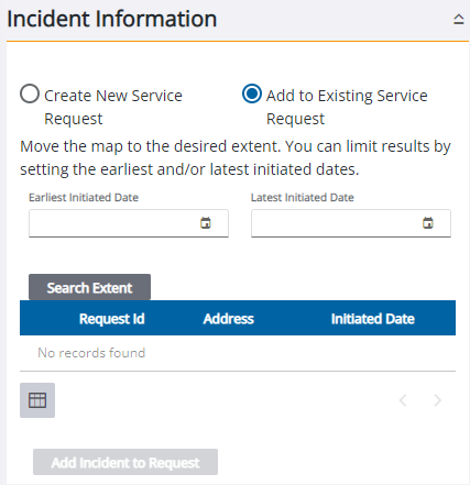 Add an Incident to an Existing Service Request