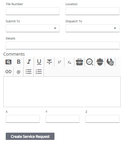 Incident Information Create Panel Fields