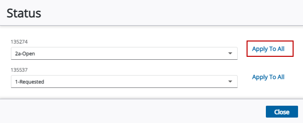 Edit Multiple Work Orders