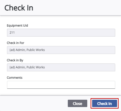 Check In Equipment