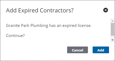 Add a Contractor