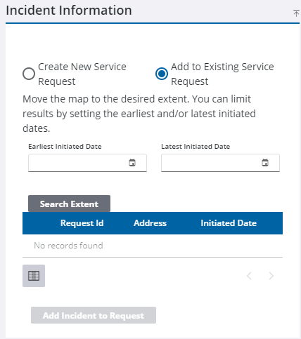 Add an Incident to an Existing Service Request