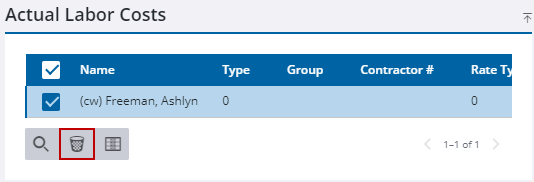 Remove Work Order Costs
