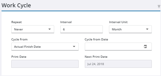 Create a Cyclical Work Order