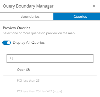 Preview Queries on the Map