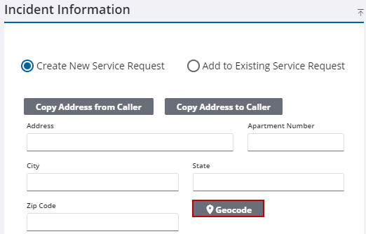 Geocode a Service Request