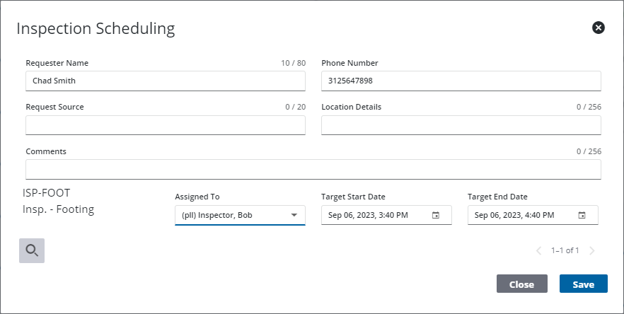 Schedule an Inspection