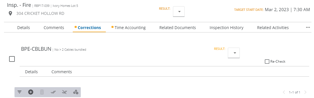 Use Corrections on a Task