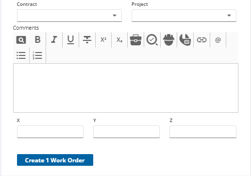 Create an Unattached Work Order