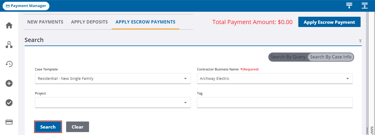 Apply Escrow Payments