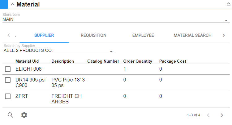 Receive Material from a Supplier