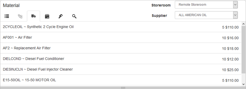Receive Material from a Supplier
