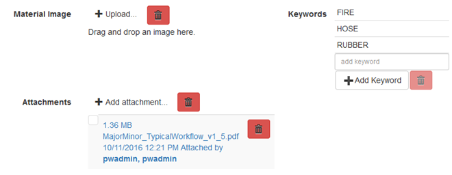 Remove an Attachment from a Material
