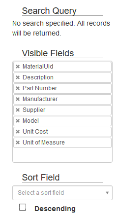 Configure Visible Fields
