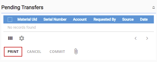 Print Last Transfer Transaction Committed