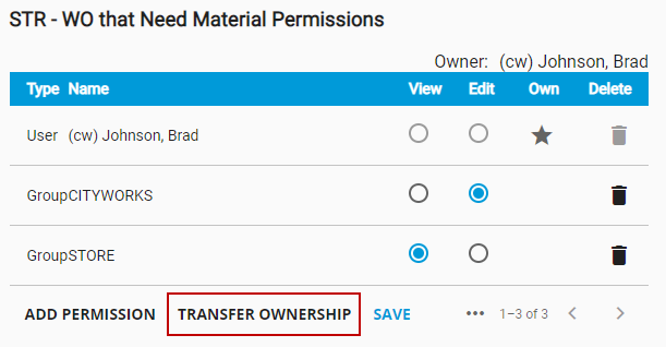 Transfer Ownership of a Dashboard
