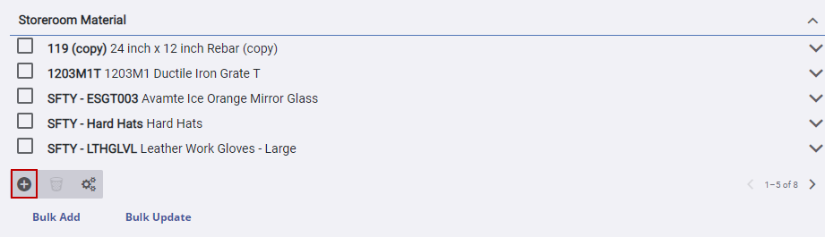 Add Material to a Storeroom