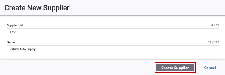 Add or Edit a Supplier