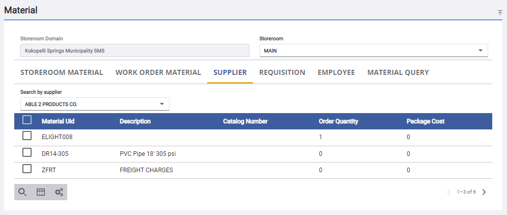 Receive Material from a Supplier