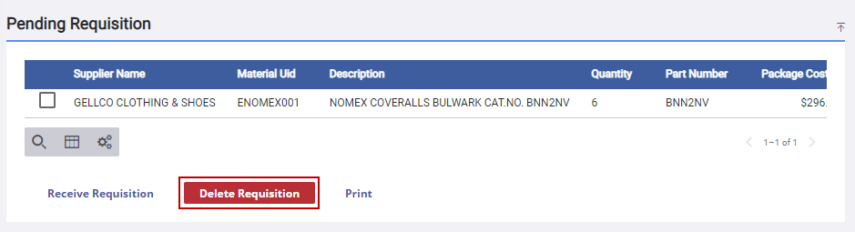 Remove a Requisition Transaction