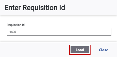 Receive a Requisition Transaction