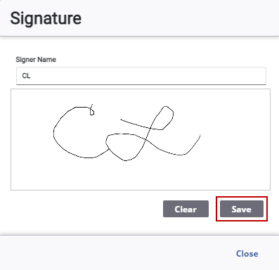 Capture a Signature on an Existing Requisition