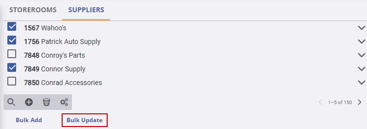 Update Suppliers in Bulk