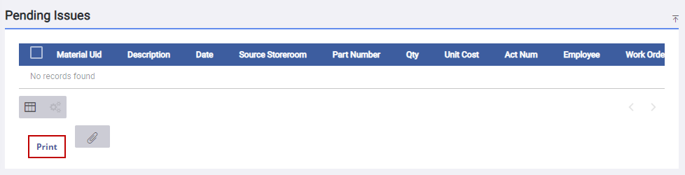 Print Last Issue Transaction Committed