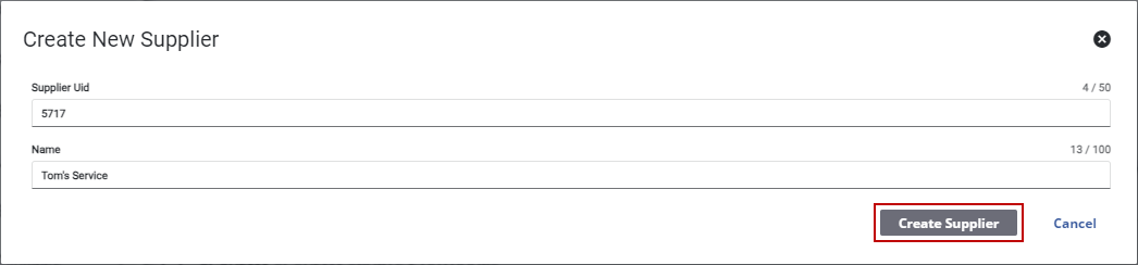 Add or Edit a Supplier