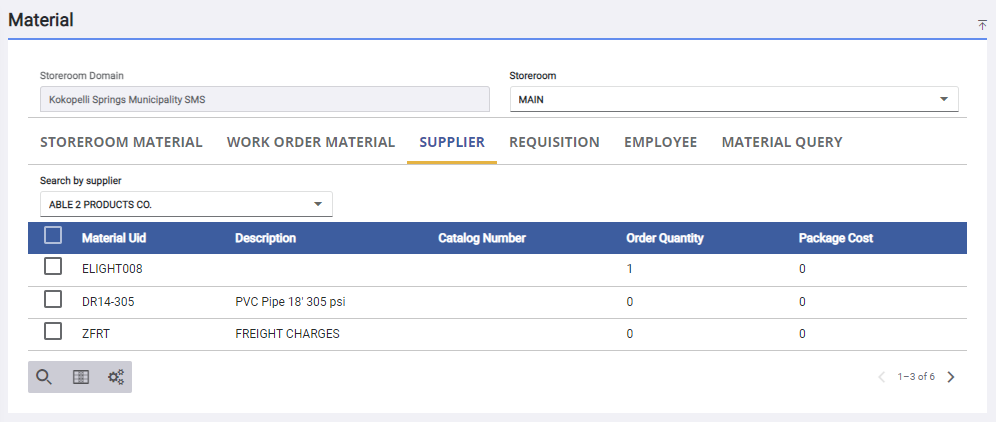 Receive Material from a Supplier