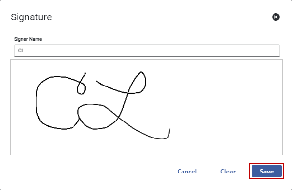 Capture a Signature on an Existing Requisition