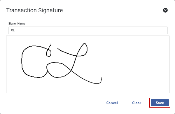 Capture a Signature on an Existing Receive Transaction
