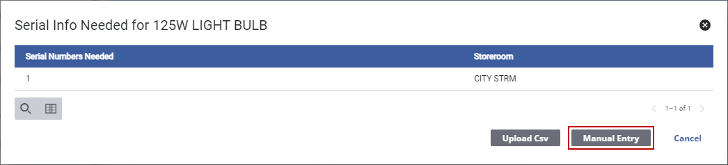 Add Serialized Material