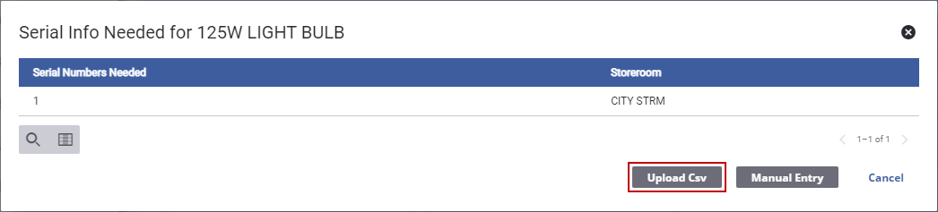 Add Serialized Material