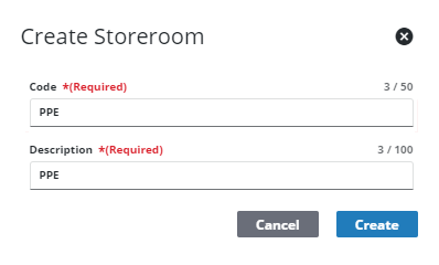 Create a Storeroom from Domains